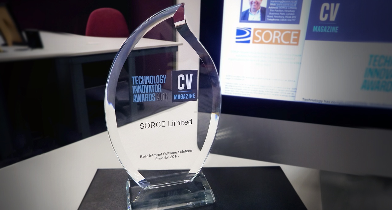 SORCE: Winner of Best Intranet Solutions Provider 2016